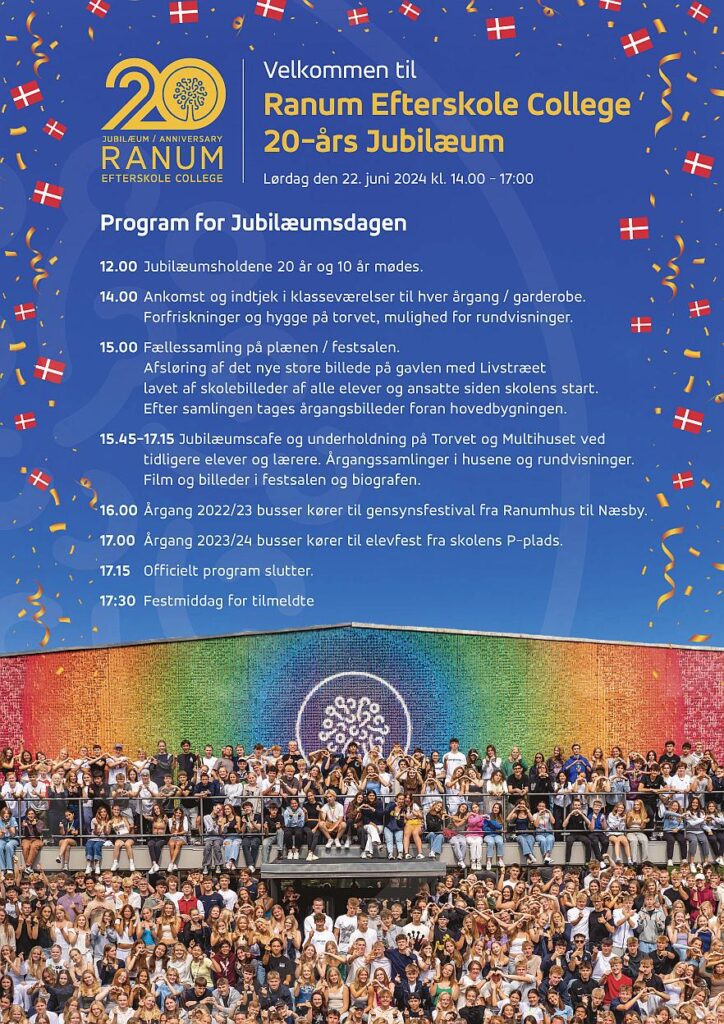 20 års Jubilæum | Ranum Efterskole College